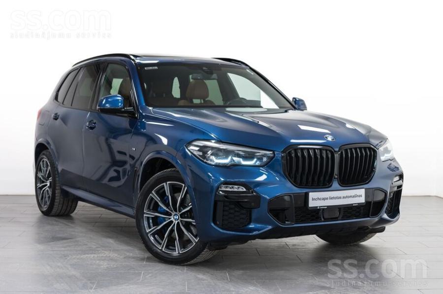 Blue BMW X5 2021 in Riga, with an engine capacity of 3.00 L and mileage of 105 thousand km for 47900 €, photo 14 on AUTOMOTO.COM.LV