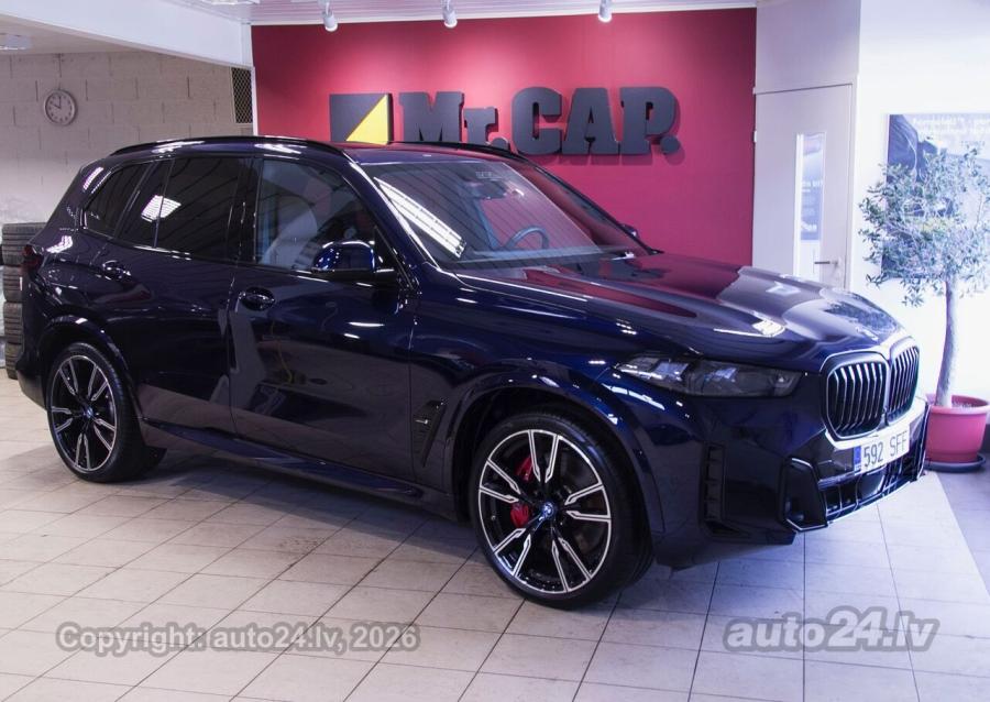 Blue BMW X5 2023 in Tallinn, with an engine capacity of 3.00 L and mileage of 59 thousand km for 84900 €, photo 1 on AUTOMOTO.COM.LV