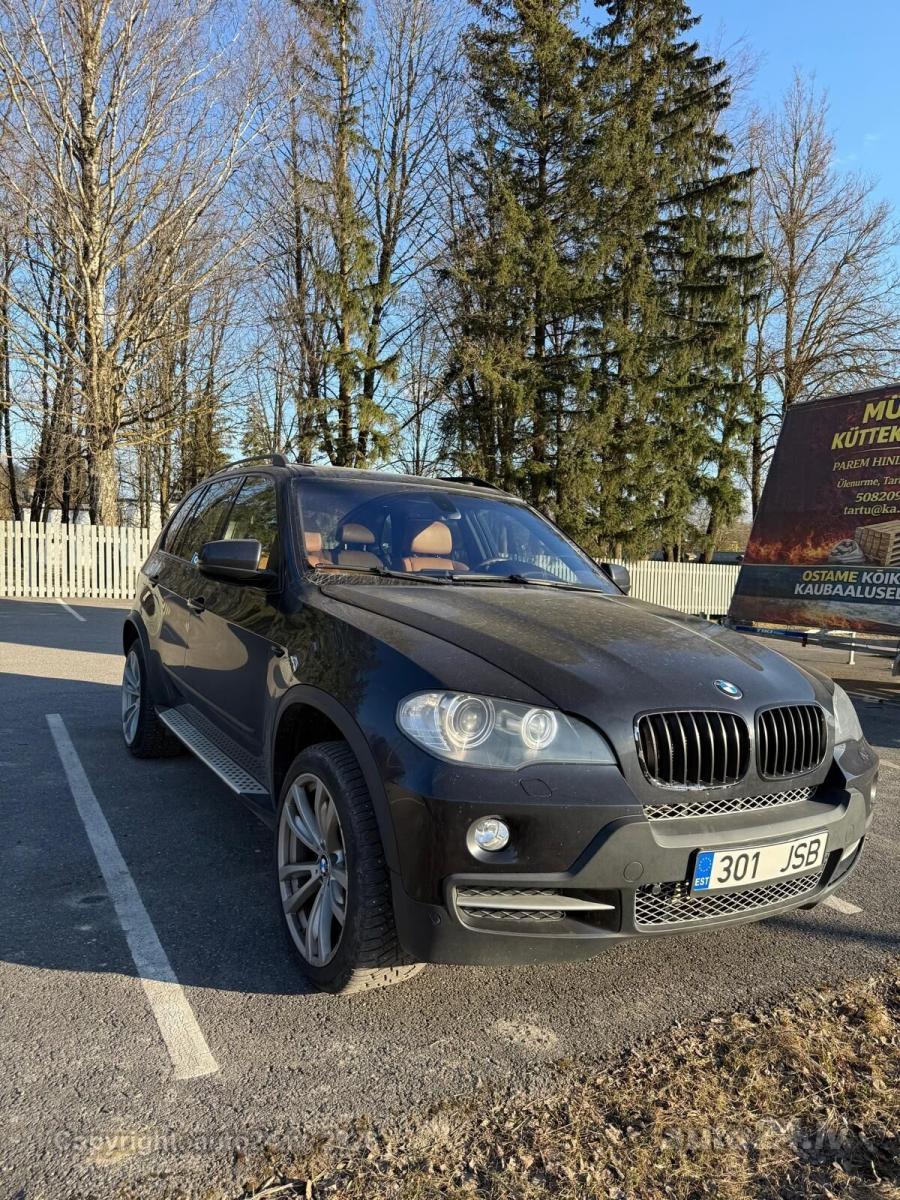 Blue BMW X5 2007 in Tartu, with an engine capacity of 3.00 L and mileage of 446 thousand km for 6800 €, photo 1 on AUTOMOTO.COM.LV