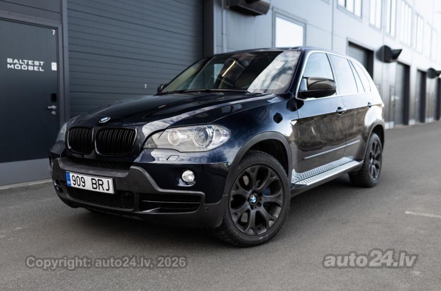 Blue BMW X5 2008 in Tallinn, with an engine capacity of 3.00 L and mileage of 299 thousand km for 7990 €, photo 3 on AUTOMOTO.COM.LV