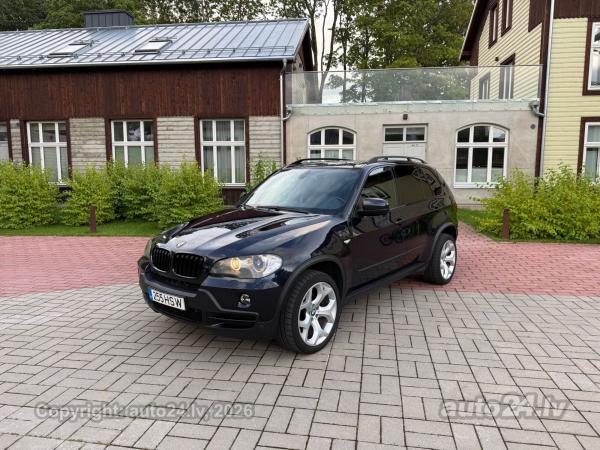 Blue BMW X5 2008 in Tartu, with an engine capacity of 3.00 L and mileage of 348 thousand km for 7200 €, photo 1 on AUTOMOTO.COM.LV