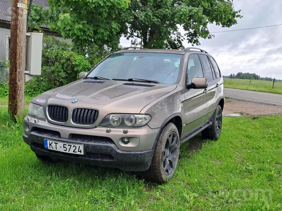 Brown BMW X5 2004 in Jekabpils, with an engine capacity of 3.00 L and mileage of 386 thousand km for 3450 €, photo 1 on AUTOMOTO.COM.LV