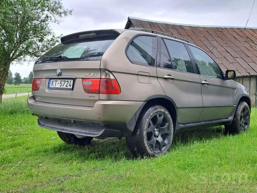 Brown BMW X5 2004 in Jekabpils, with an engine capacity of 3.00 L and mileage of 386 thousand km for 3450 €, photo 5 on AUTOMOTO.COM.LV