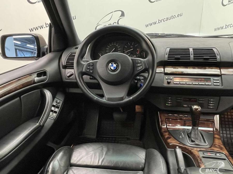 Brown BMW X5 2005 in Vilnius, with an engine capacity of 4.40 L and mileage of 275 thousand km for 6700 €, photo 14 on AUTOMOTO.COM.LV