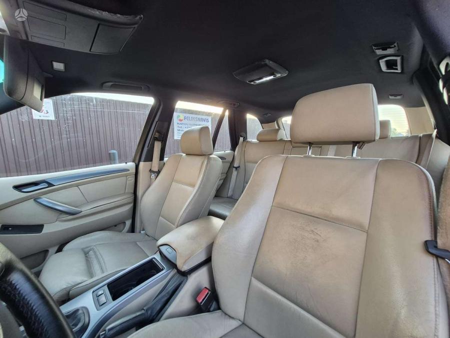 Brown BMW X5 2005 in Alytus, with an engine capacity of 3.00 L and mileage of 351 thousand km for 3350 €, photo 19 on AUTOMOTO.COM.LV