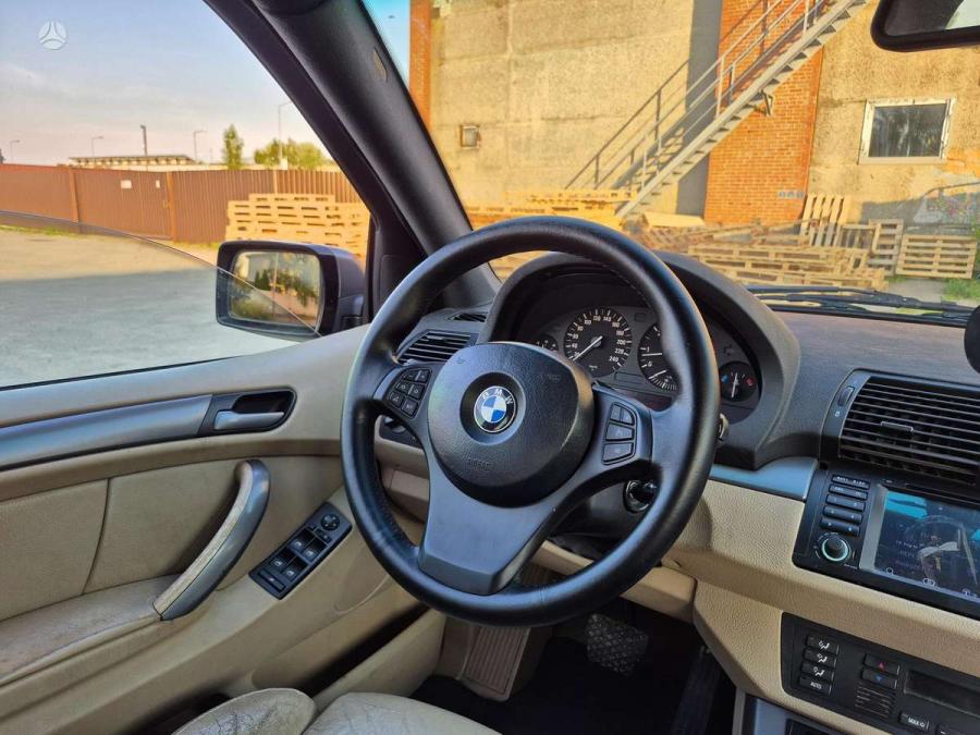 Brown BMW X5 2005 in Alytus, with an engine capacity of 3.00 L and mileage of 351 thousand km for 3350 €, photo 20 on AUTOMOTO.COM.LV