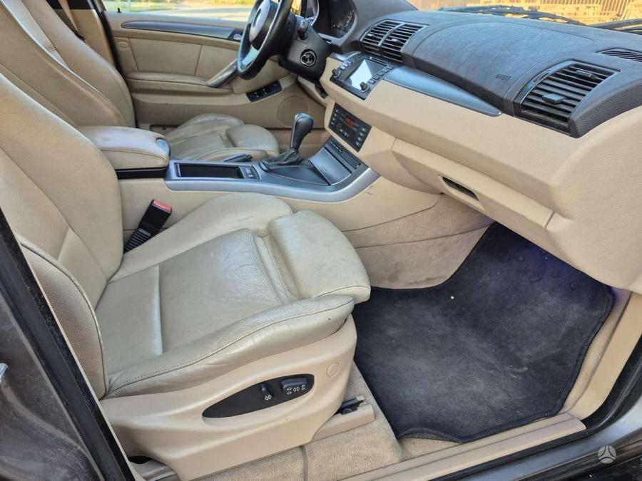 Brown BMW X5 2005 in Alytus, with an engine capacity of 3.00 L and mileage of 351 thousand km for 3350 €, photo 22 on AUTOMOTO.COM.LV