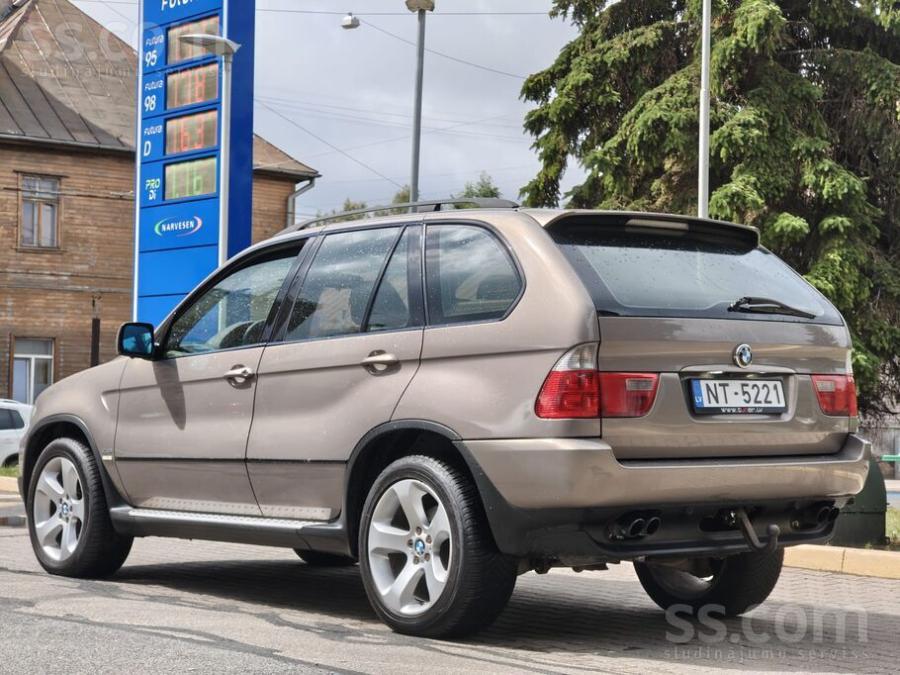 Brown BMW X5 2005 in Riga, with an engine capacity of 4.40 L and mileage of 0 thousand km for 5500 €, photo 6 on AUTOMOTO.COM.LV