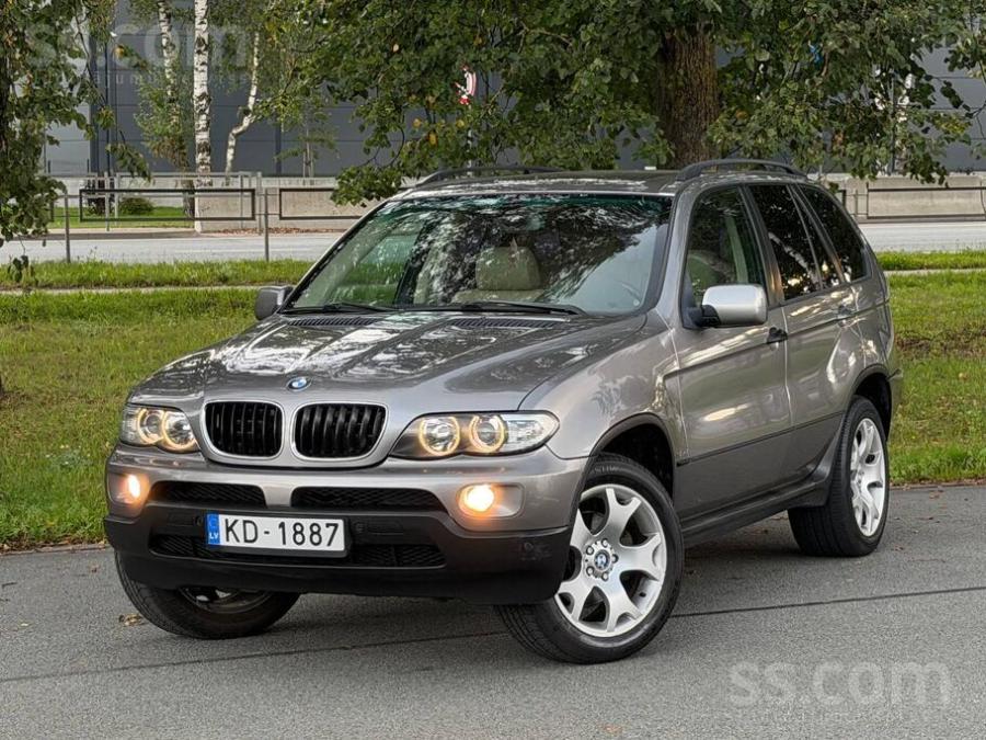 Brown BMW X5 2005 in Riga, with an engine capacity of 3.00 L and mileage of 0 thousand km for 4490 €, photo 4 on AUTOMOTO.COM.LV