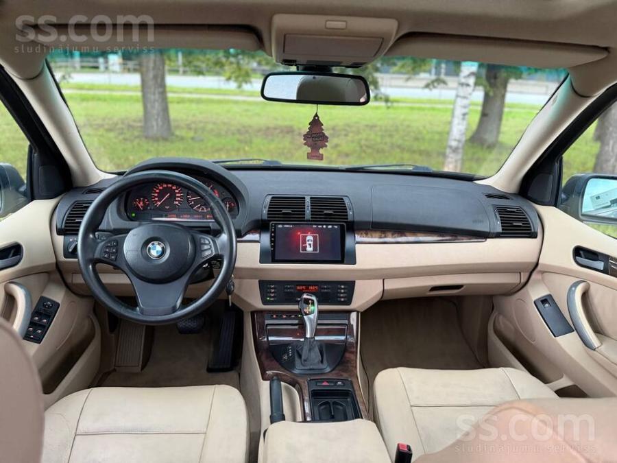 Brown BMW X5 2005 in Riga, with an engine capacity of 3.00 L and mileage of 0 thousand km for 4490 €, photo 9 on AUTOMOTO.COM.LV