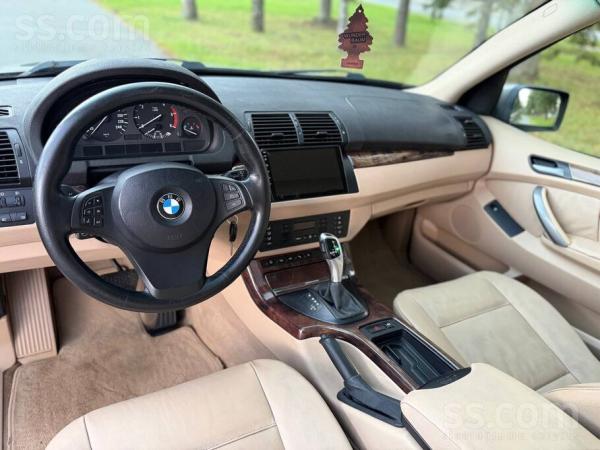 Brown BMW X5 2005 in Riga, with an engine capacity of 3.00 L and mileage of 0 thousand km for 4490 €, photo 10 on AUTOMOTO.COM.LV