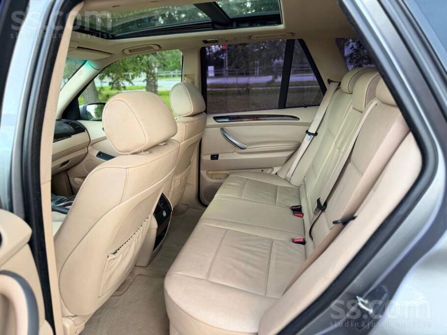 Brown BMW X5 2005 in Riga, with an engine capacity of 3.00 L and mileage of 0 thousand km for 4490 €, photo 13 on AUTOMOTO.COM.LV