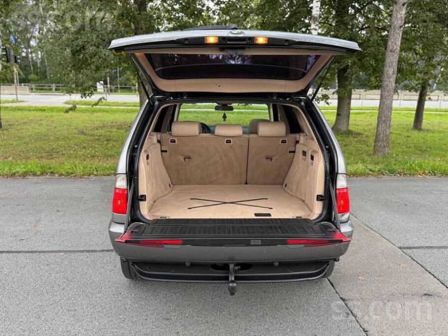 Brown BMW X5 2005 in Riga, with an engine capacity of 3.00 L and mileage of 0 thousand km for 4490 €, photo 16 on AUTOMOTO.COM.LV