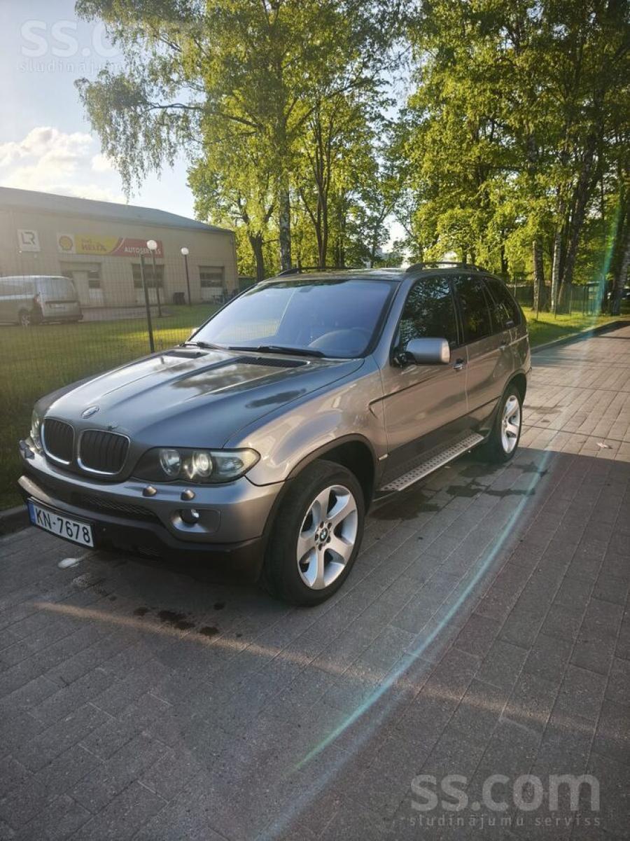 Brown BMW X5 2006 in Riga, with an engine capacity of 3.00 L and mileage of 378 thousand km for 3500 €, photo 1 on AUTOMOTO.COM.LV