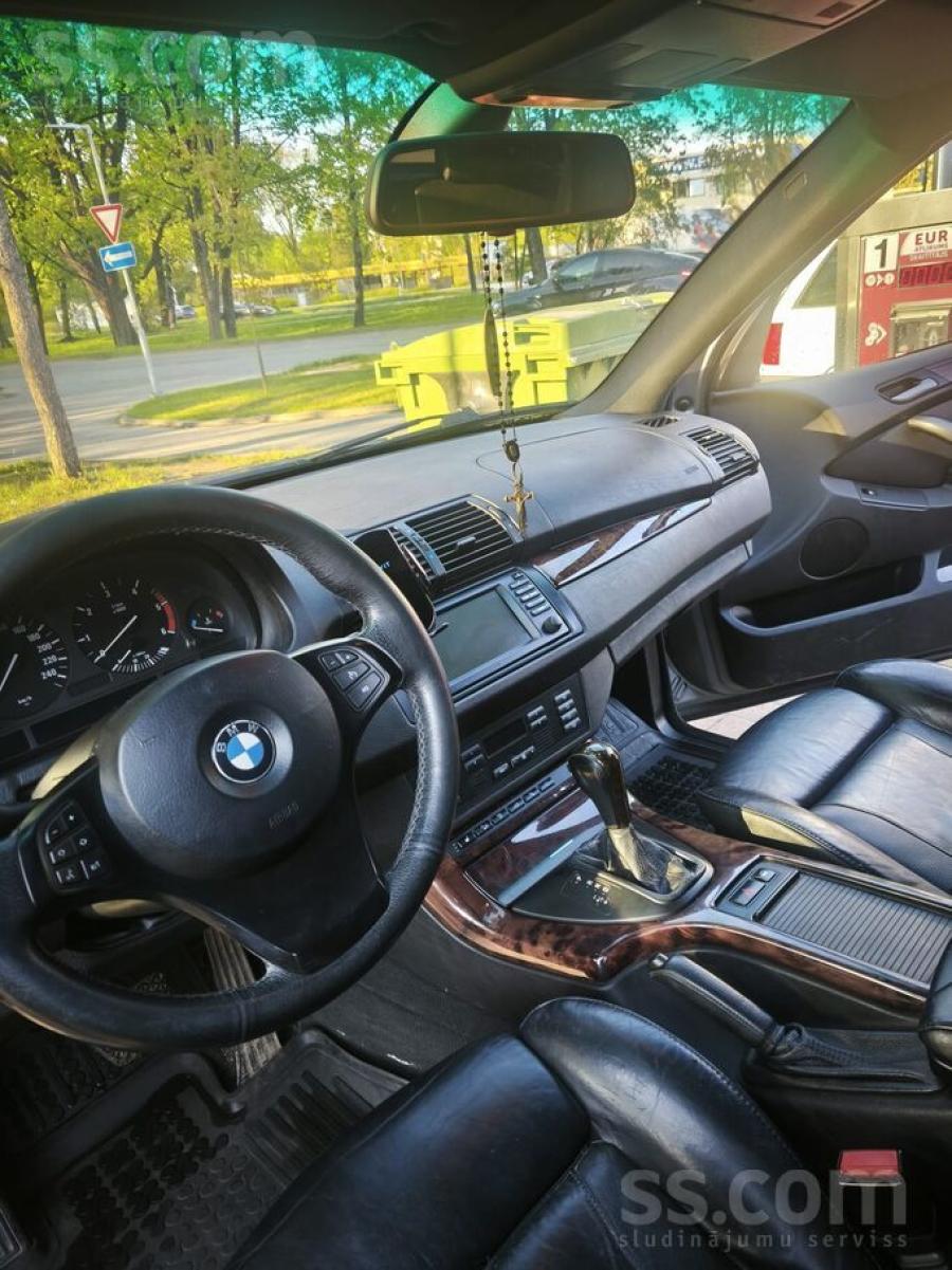 Brown BMW X5 2006 in Riga, with an engine capacity of 3.00 L and mileage of 378 thousand km for 3500 €, photo 5 on AUTOMOTO.COM.LV