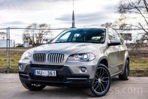 Brown BMW X5 2008 in Riga, with an engine capacity of 3.00 L and mileage of 339 thousand km for 8890 €, photo  on AUTOMOTO.COM.LV