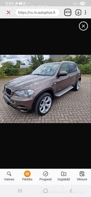 Brūns BMW X5 2011 Rīga, ar dzinēja tilpumu 3.00 L un nobraukumu 253 tūkst. km par 12450 €, foto  vietnē AUTOMOTO.COM.LV