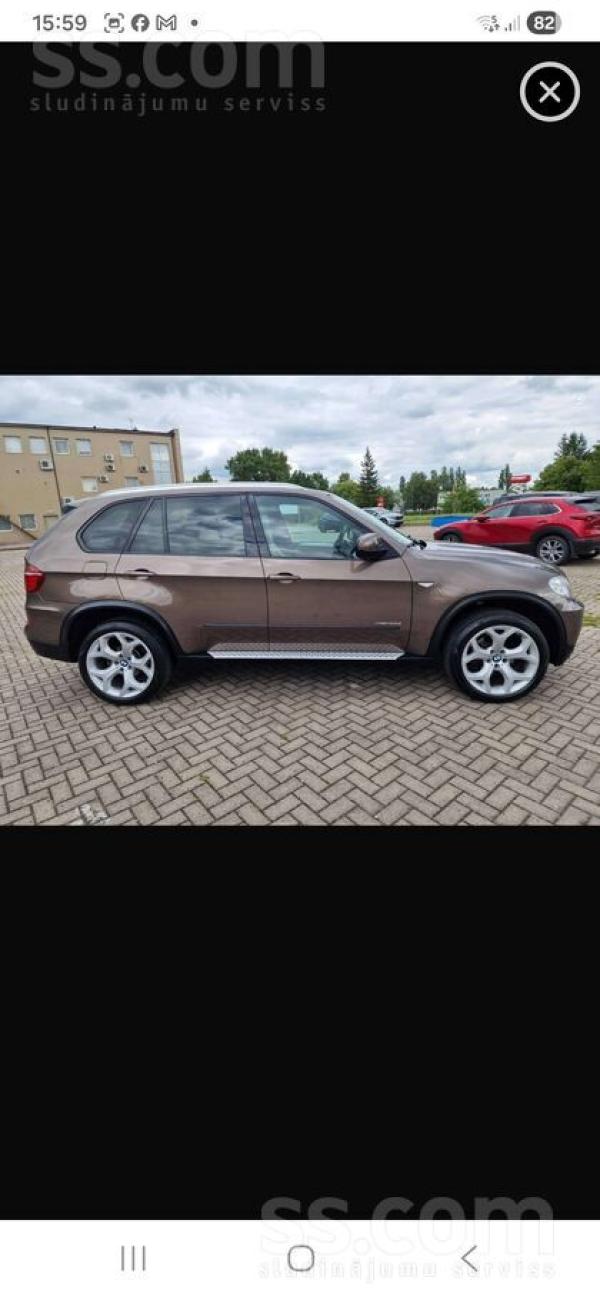 Brown BMW X5 2011 in Riga, with an engine capacity of 3.00 L and mileage of 253 thousand km for 12450 €, photo 5 on AUTOMOTO.COM.LV