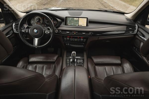 Brown BMW X5 2014 in Jelgava, with an engine capacity of 3.00 L and mileage of 234 thousand km for 22900 €, photo 10 on AUTOMOTO.COM.LV