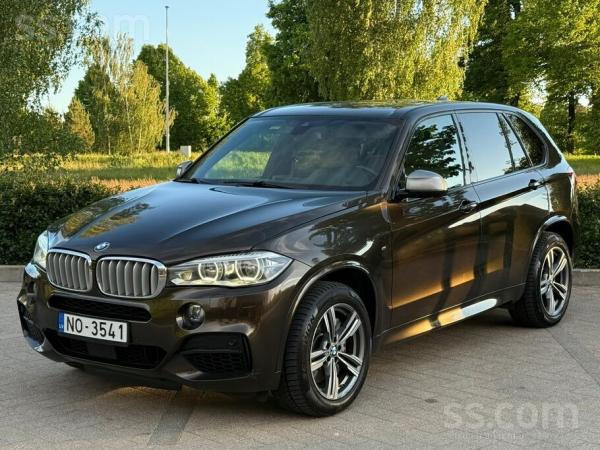 Brown BMW X5 2014 in Riga, with an engine capacity of 3.00 L and mileage of 0 thousand km for 16990 €, photo 4 on AUTOMOTO.COM.LV