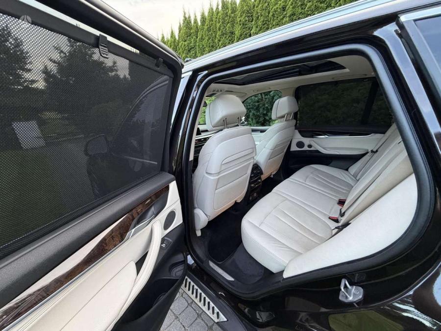 Brown BMW X5 2014 in Vilnius, with an engine capacity of 2.98 L and mileage of 252 thousand km for 14850 €, photo 14 on AUTOMOTO.COM.LV