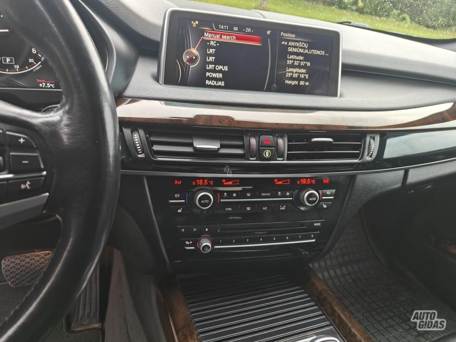 BMW X5 2014 in Vilnius, with an engine capacity of 3.00 L and mileage of 272 thousand km for 19900 €, photo 6 on AUTOMOTO.COM.LV