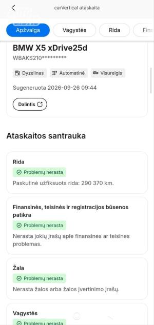 BMW X5 2014 Panevēža, ar dzinēja tilpumu 2.00 L un nobraukumu 309 tūkst. km par 15500 €, foto 10 vietnē AUTOMOTO.COM.LV