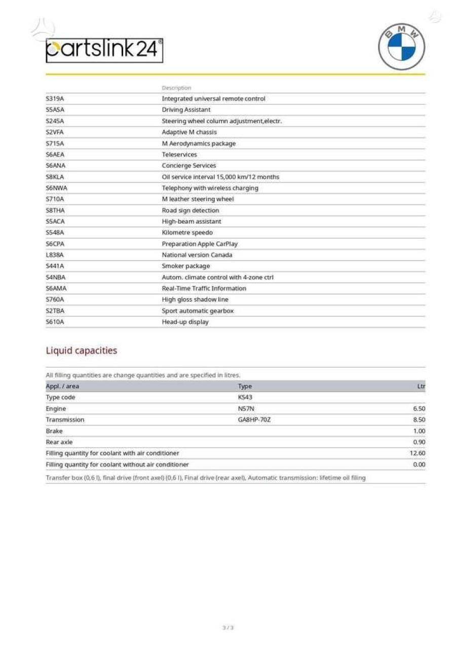 БМВ Х5 2017 в Вильнюс, объемом двигателя 2.99 л и пробегом 123 тыс. км за 24900 €, фото 13 на AUTOMOTO.COM.LV