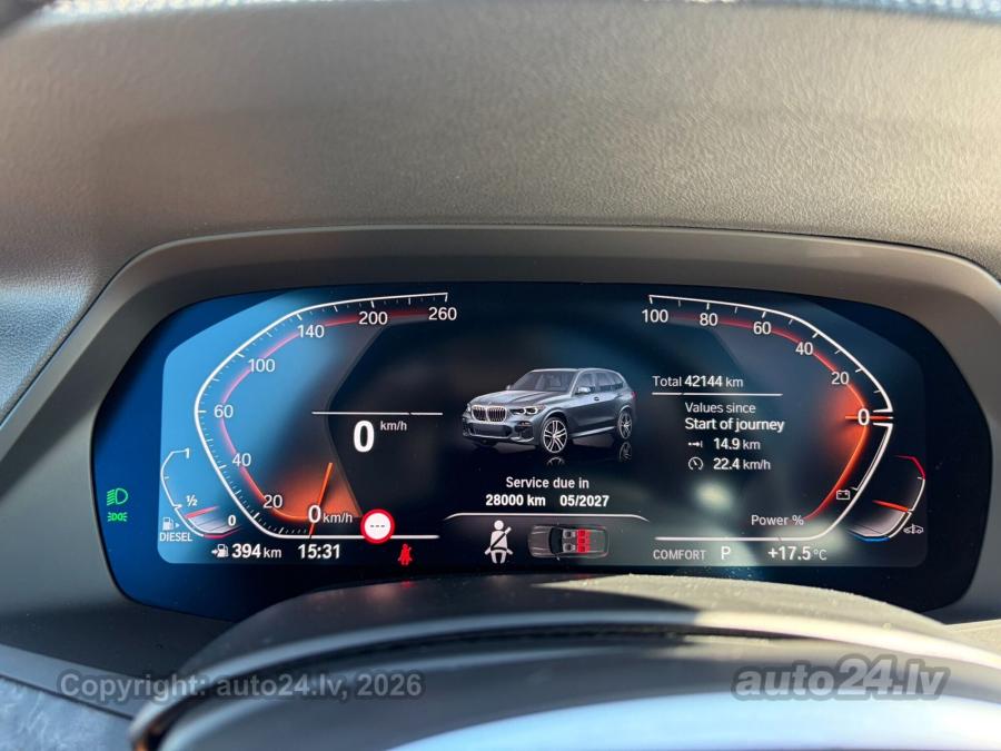 BMW X5 2022 in Tallinn, with an engine capacity of 3.00 L and mileage of 42 thousand km for 64000 €, photo 20 on AUTOMOTO.COM.LV