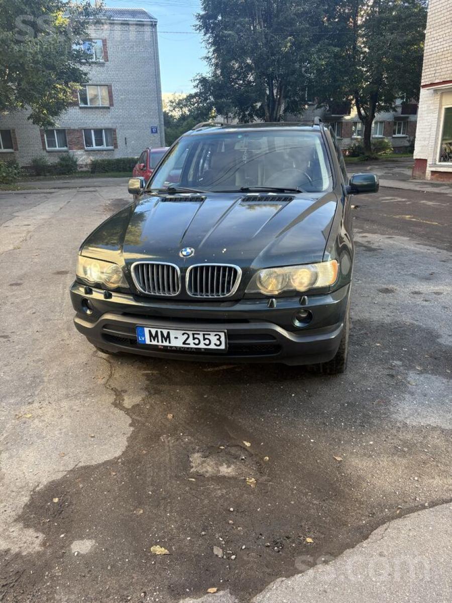 Зеленый БМВ Х5 2001 в Рига, объемом двигателя 3.00 л и пробегом 330 тыс. км за 3200 €, фото 1 на AUTOMOTO.COM.LV