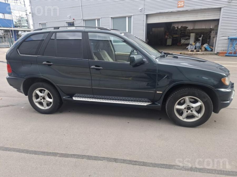 Zaļš BMW X5 2002 Ogre, ar dzinēja tilpumu 3.00 L un nobraukumu 415 tūkst. km par 3000 €, foto 1 vietnē AUTOMOTO.COM.LV
