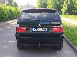Green BMW X5 2002 in Riga, with an engine capacity of 3.00 L and mileage of 0 thousand km for 3400 €, photo 7 on AUTOMOTO.COM.LV