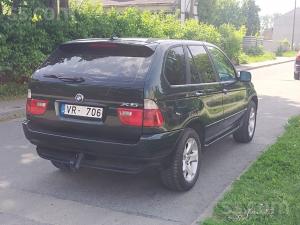 Green BMW X5 2002 in Riga, with an engine capacity of 3.00 L and mileage of 0 thousand km for 3400 €, photo 8 on AUTOMOTO.COM.LV