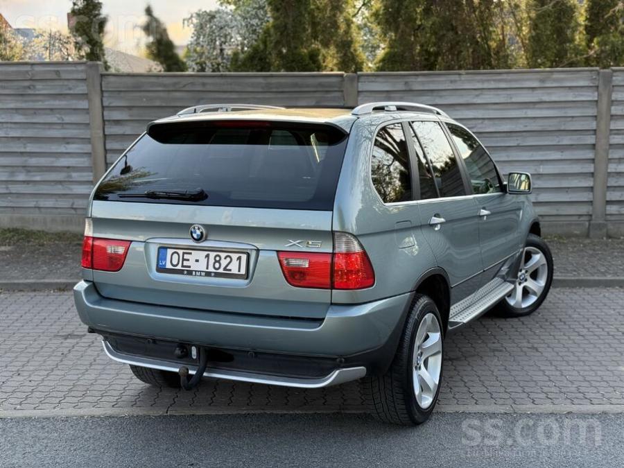 Green BMW X5 2002 in Jelgava, with an engine capacity of 3.00 L and mileage of 301 thousand km for 5300 €, photo 6 on AUTOMOTO.COM.LV