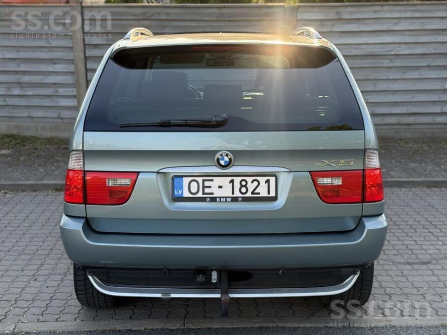 Green BMW X5 2002 in Jelgava, with an engine capacity of 3.00 L and mileage of 301 thousand km for 5300 €, photo 7 on AUTOMOTO.COM.LV