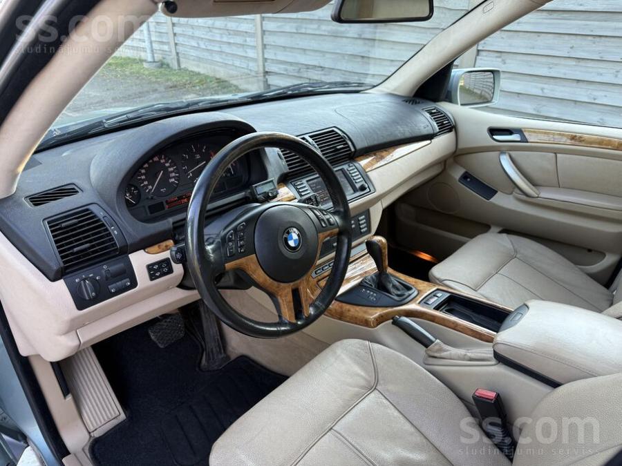 Green BMW X5 2002 in Jelgava, with an engine capacity of 3.00 L and mileage of 301 thousand km for 5300 €, photo 15 on AUTOMOTO.COM.LV