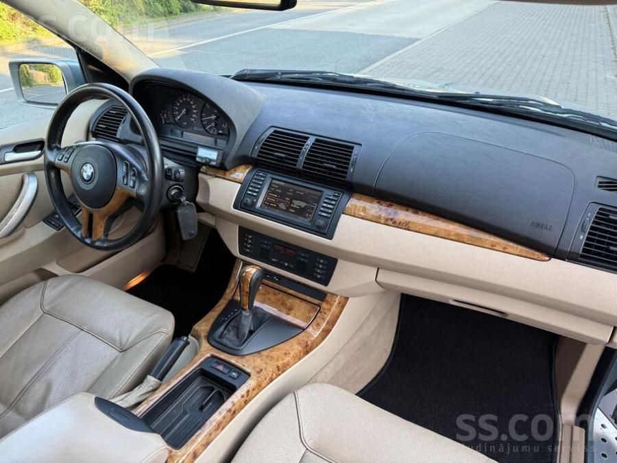 Green BMW X5 2002 in Jelgava, with an engine capacity of 3.00 L and mileage of 301 thousand km for 5300 €, photo 21 on AUTOMOTO.COM.LV