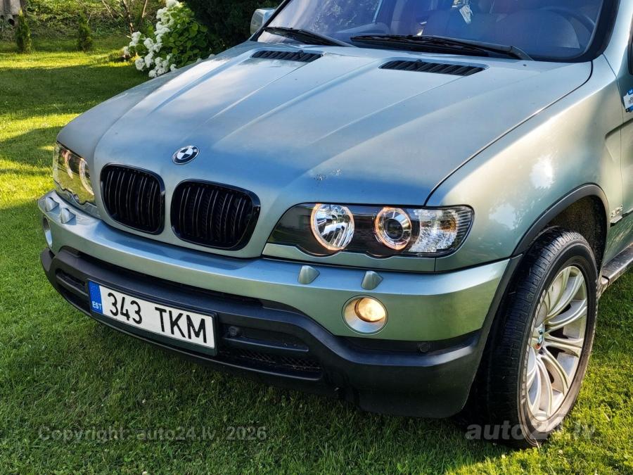 Green BMW X5 2002 in Tartu, with an engine capacity of 3.00 L and mileage of 353 thousand km for 5300 €, photo 1 on AUTOMOTO.COM.LV