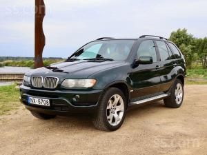 Green BMW X5 2002 in Ogre, with an engine capacity of 4.40 L and mileage of 150 thousand km for 7200 €, photo  on AUTOMOTO.COM.LV