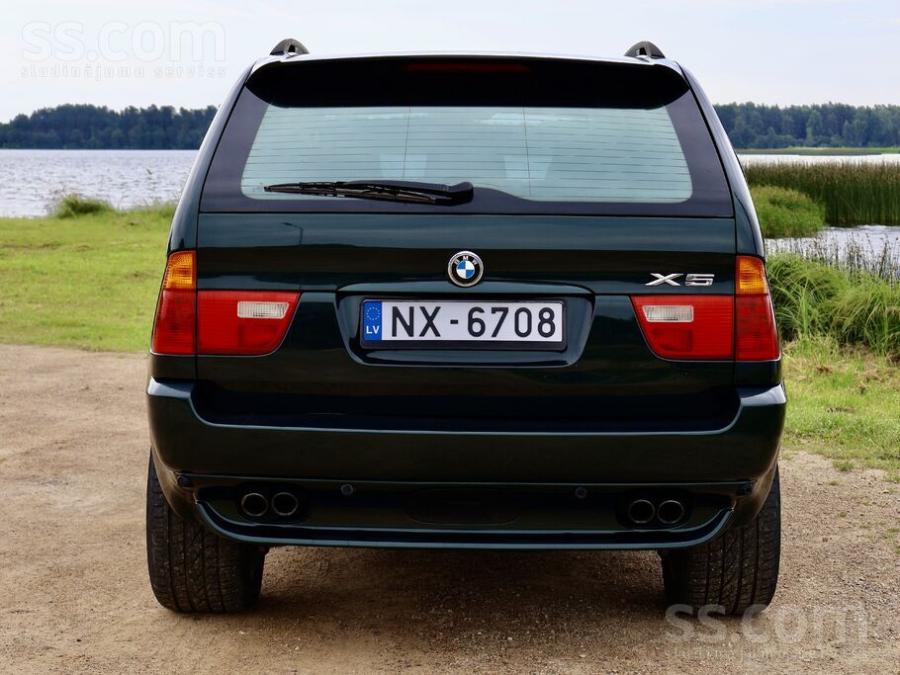 Green BMW X5 2002 in Ogre, with an engine capacity of 4.40 L and mileage of 150 thousand km for 7200 €, photo 7 on AUTOMOTO.COM.LV