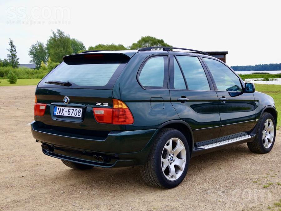 Zaļš BMW X5 2002 Ogre, ar dzinēja tilpumu 4.40 L un nobraukumu 150 tūkst. km par 7200 €, foto 6 vietnē AUTOMOTO.COM.LV