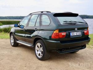 Zaļš BMW X5 2002 Ogre, ar dzinēja tilpumu 4.40 L un nobraukumu 150 tūkst. km par 7200 €, foto 8 vietnē AUTOMOTO.COM.LV