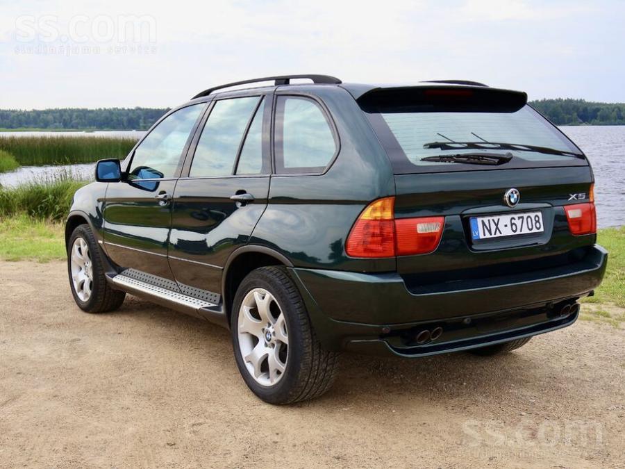 Zaļš BMW X5 2002 Ogre, ar dzinēja tilpumu 4.40 L un nobraukumu 150 tūkst. km par 7200 €, foto 8 vietnē AUTOMOTO.COM.LV