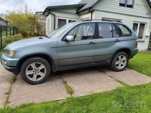 Zaļš BMW X5 2002 Daugavpils, ar dzinēja tilpumu 3.00 L un nobraukumu 227 tūkst. km par 2650 €, foto  vietnē AUTOMOTO.COM.LV