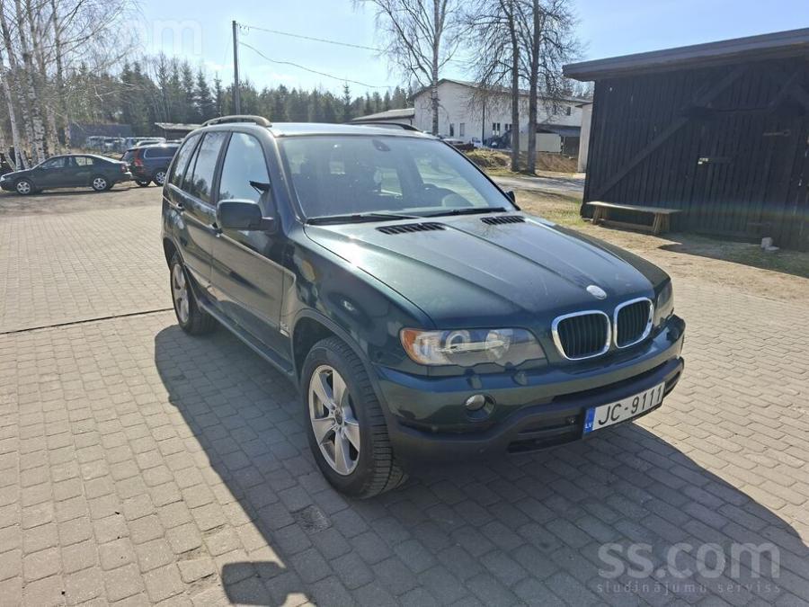 Zaļš BMW X5 2003 Rīga, ar dzinēja tilpumu 3.00 L un nobraukumu 420 tūkst. km par 2990 €, foto 3 vietnē AUTOMOTO.COM.LV