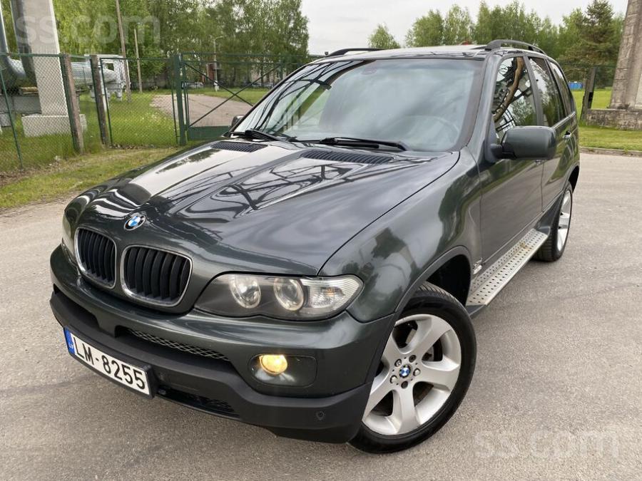 Green BMW X5 2004 in Riga, with an engine capacity of 3.00 L and mileage of 396 thousand km for 43500 €, photo 3 on AUTOMOTO.COM.LV