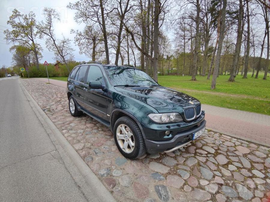 Zaļš BMW X5 2004 Tukums, ar dzinēja tilpumu 3.00 L un nobraukumu 398 tūkst. km par 3750 €, foto 1 vietnē AUTOMOTO.COM.LV