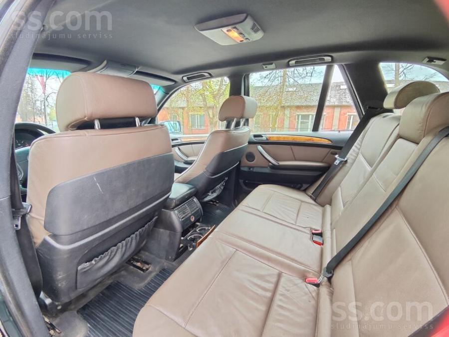 Zaļš BMW X5 2004 Tukums, ar dzinēja tilpumu 3.00 L un nobraukumu 398 tūkst. km par 3750 €, foto 7 vietnē AUTOMOTO.COM.LV