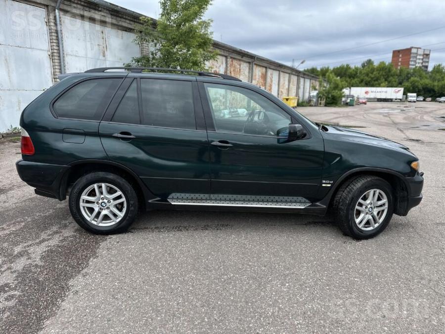 Green BMW X5 2004 in Riga, with an engine capacity of 3.00 L and mileage of 308 thousand km for 3900 €, photo 6 on AUTOMOTO.COM.LV