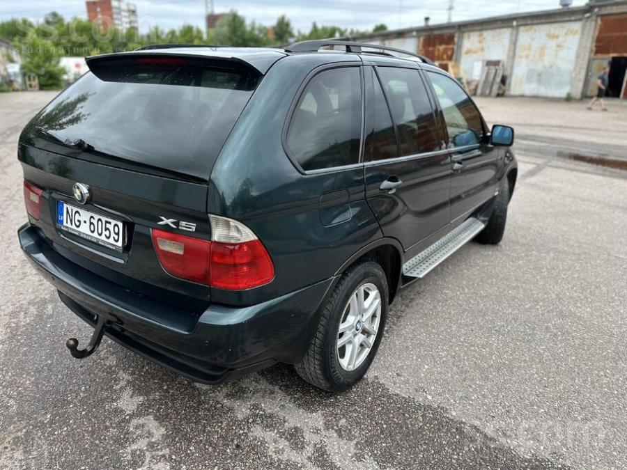 Green BMW X5 2004 in Riga, with an engine capacity of 3.00 L and mileage of 308 thousand km for 3900 €, photo 7 on AUTOMOTO.COM.LV